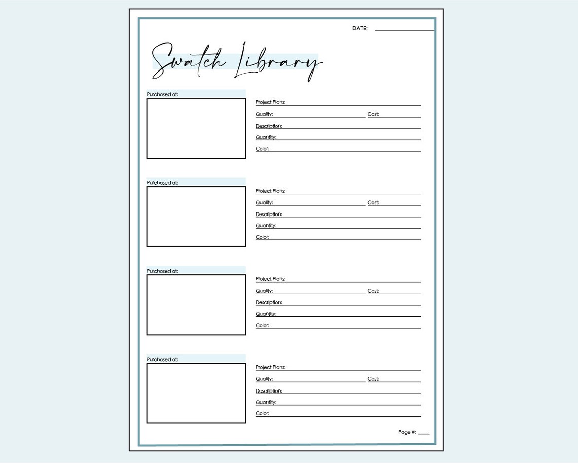 Printable Fabric Stash Organizer - Etsy