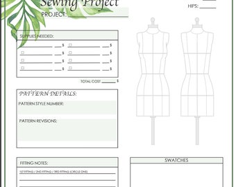 Sewing Project Planner - Etsy