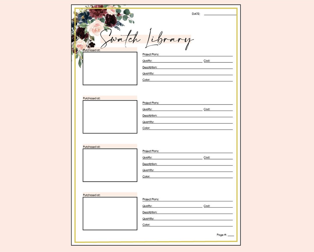 Printable Fabric Stash Organizer - Etsy
