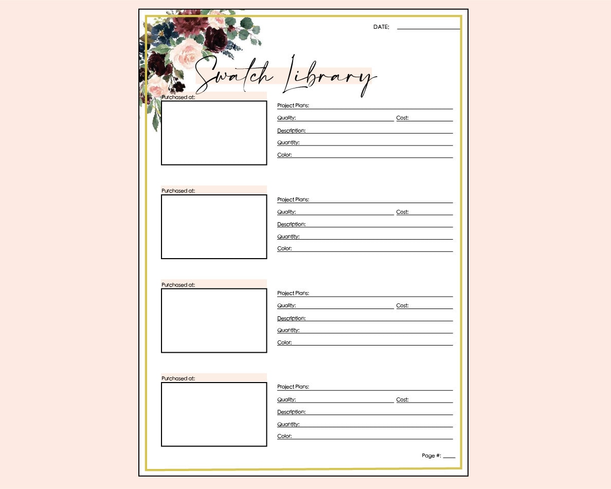 Printable Fabric Stash Organizer - Etsy