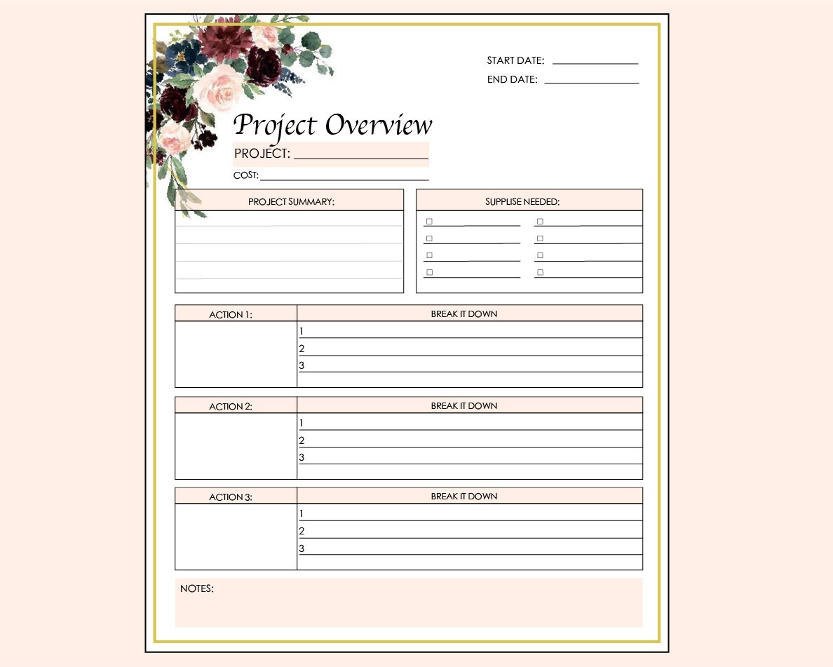 Sewing Project Planner - Etsy
