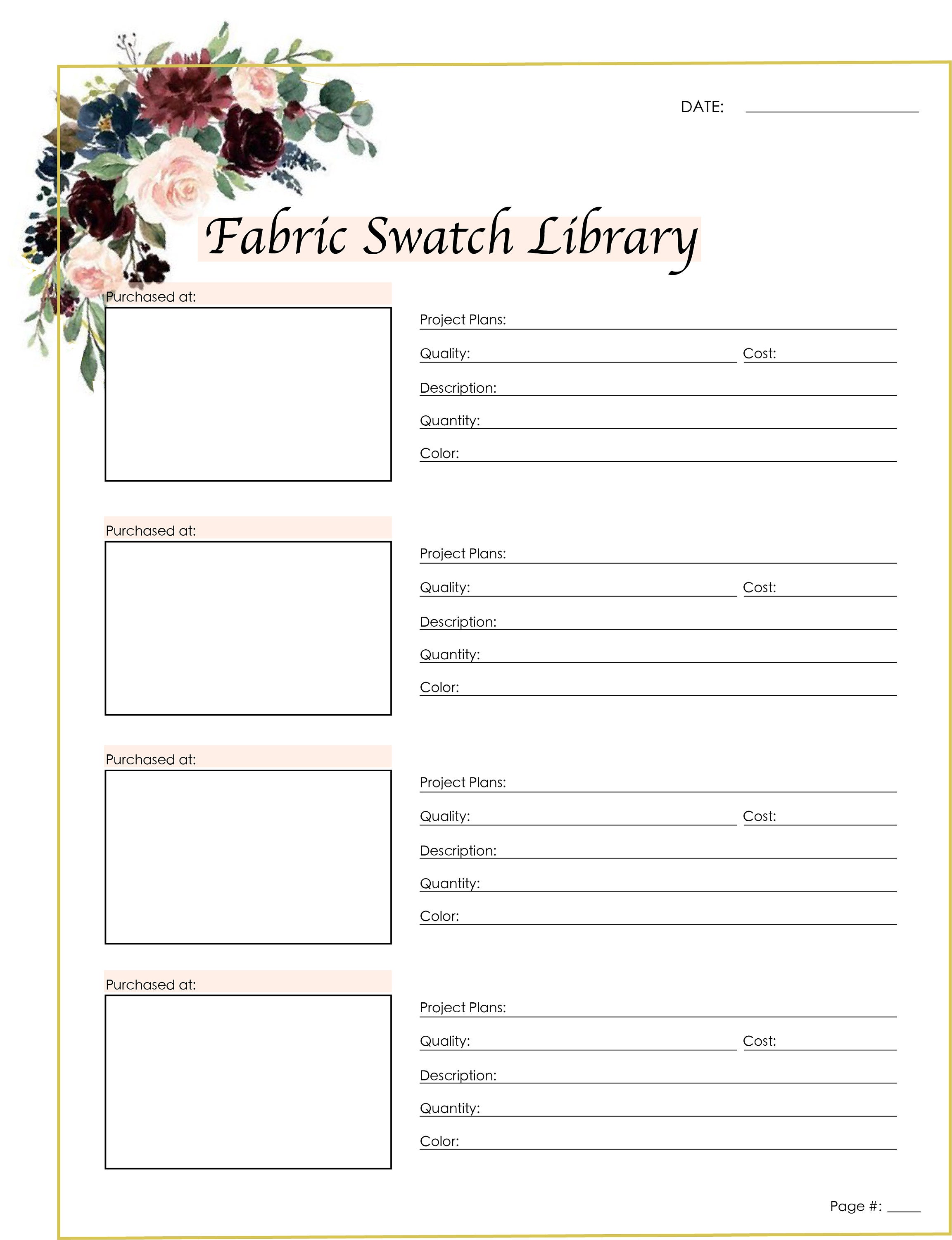 Printable Fabric Stash Organizer - Etsy