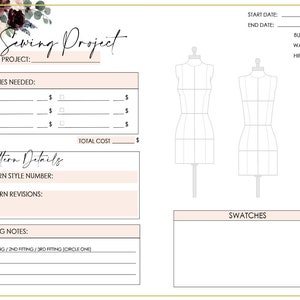 Sewing Project Planner - Etsy