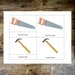 PRINTABLE Tools 3 Part Cards for Safariltd TOOB - Etsy Canada