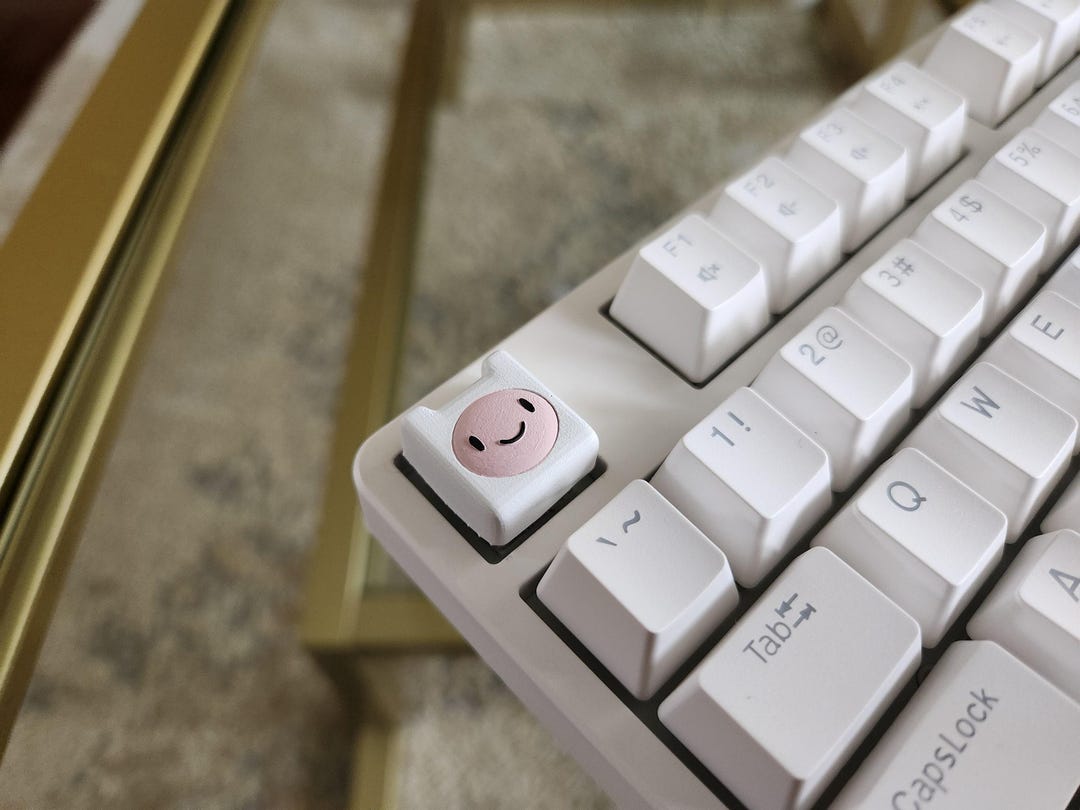 Adventure Time Finn Keycap, Keycap Decor, Handmade Keycap, Artisan ...