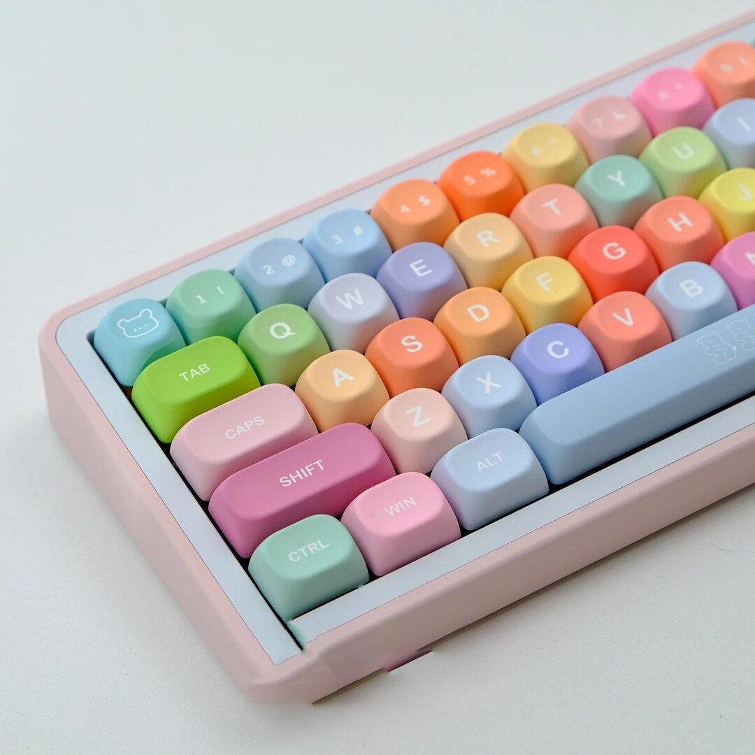 Kbdiy 141 Keys PBT Profile Gummy Bears Keycaps Set Color ISO Similar ...