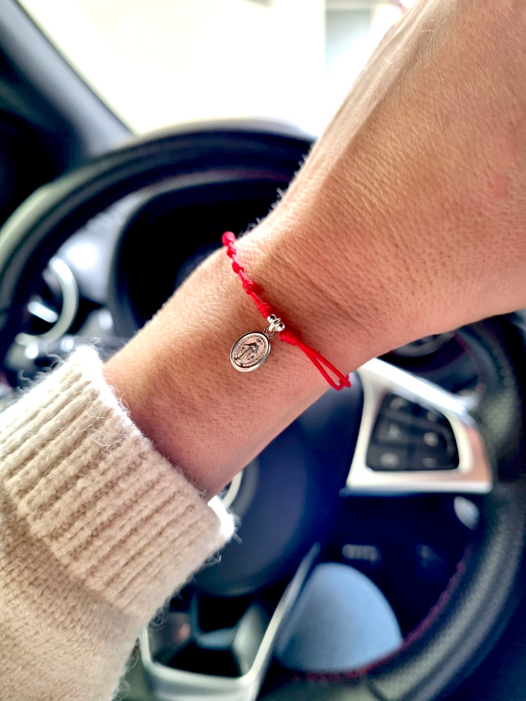 Red Bracelet, Bracelet With Knots, Red Bracelet 7 Knots, Bracelet ...