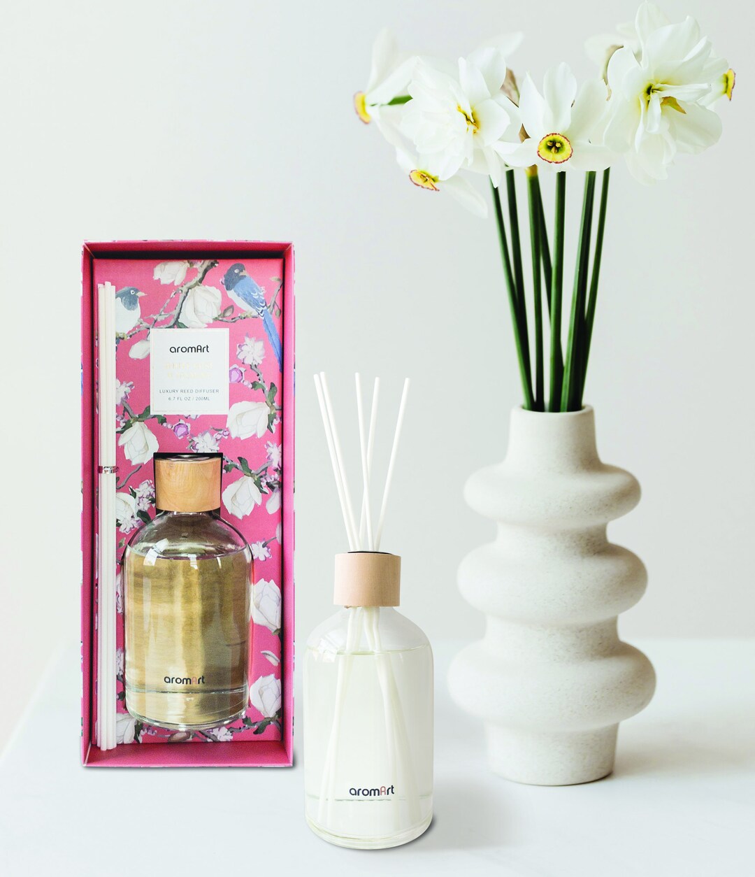 Aromart 2021 Collection Red Coral Luxury Reed Diffuser Gift - Etsy