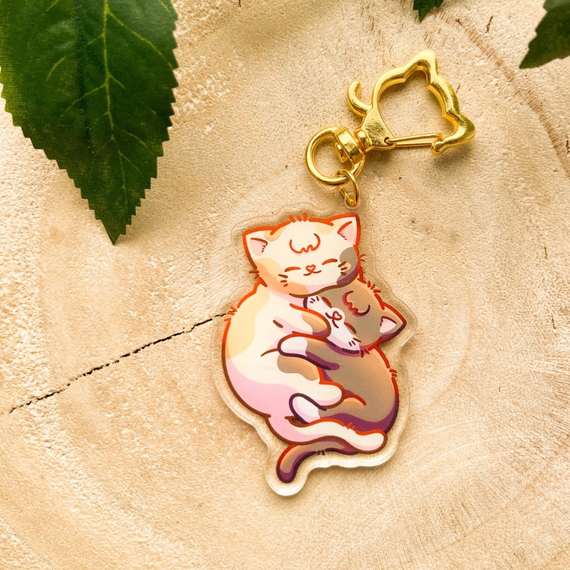 Kitten Keychain - Etsy