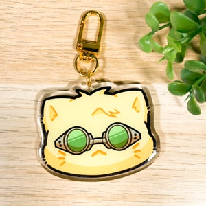 Cute Anime Catoru Gojo Jujutsu Cat Version Keychain - Etsy