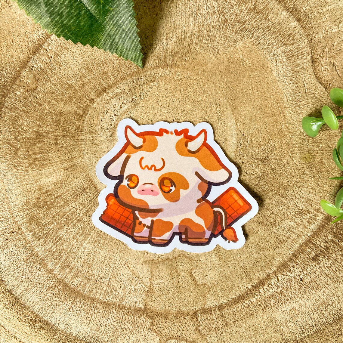 Kawaii Cows Glossy Sticker Pack, Cute Chonky Fruit Cows Stickers - Etsy