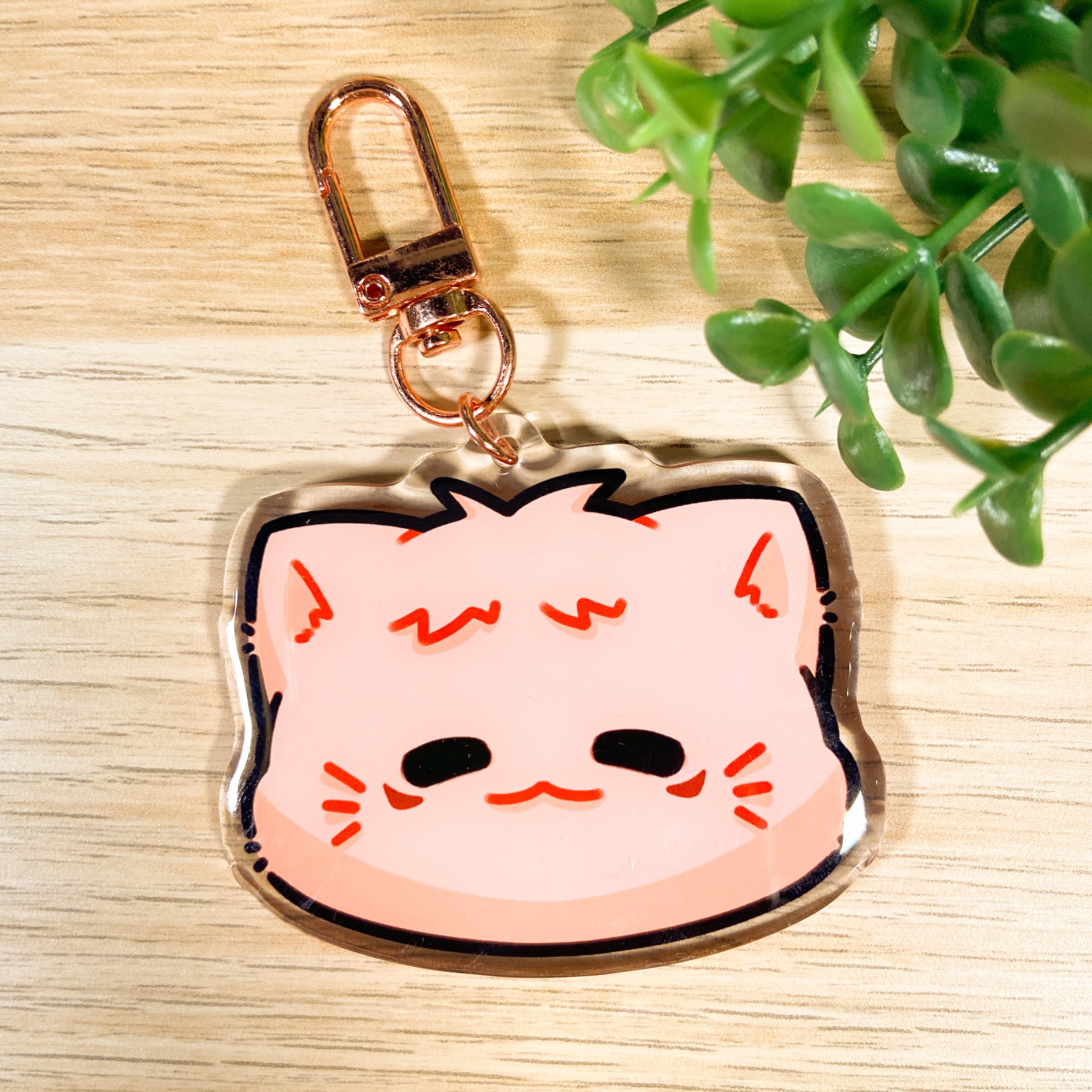 Cute Anime Catoru Gojo Jujutsu Cat Version Keychain - Etsy