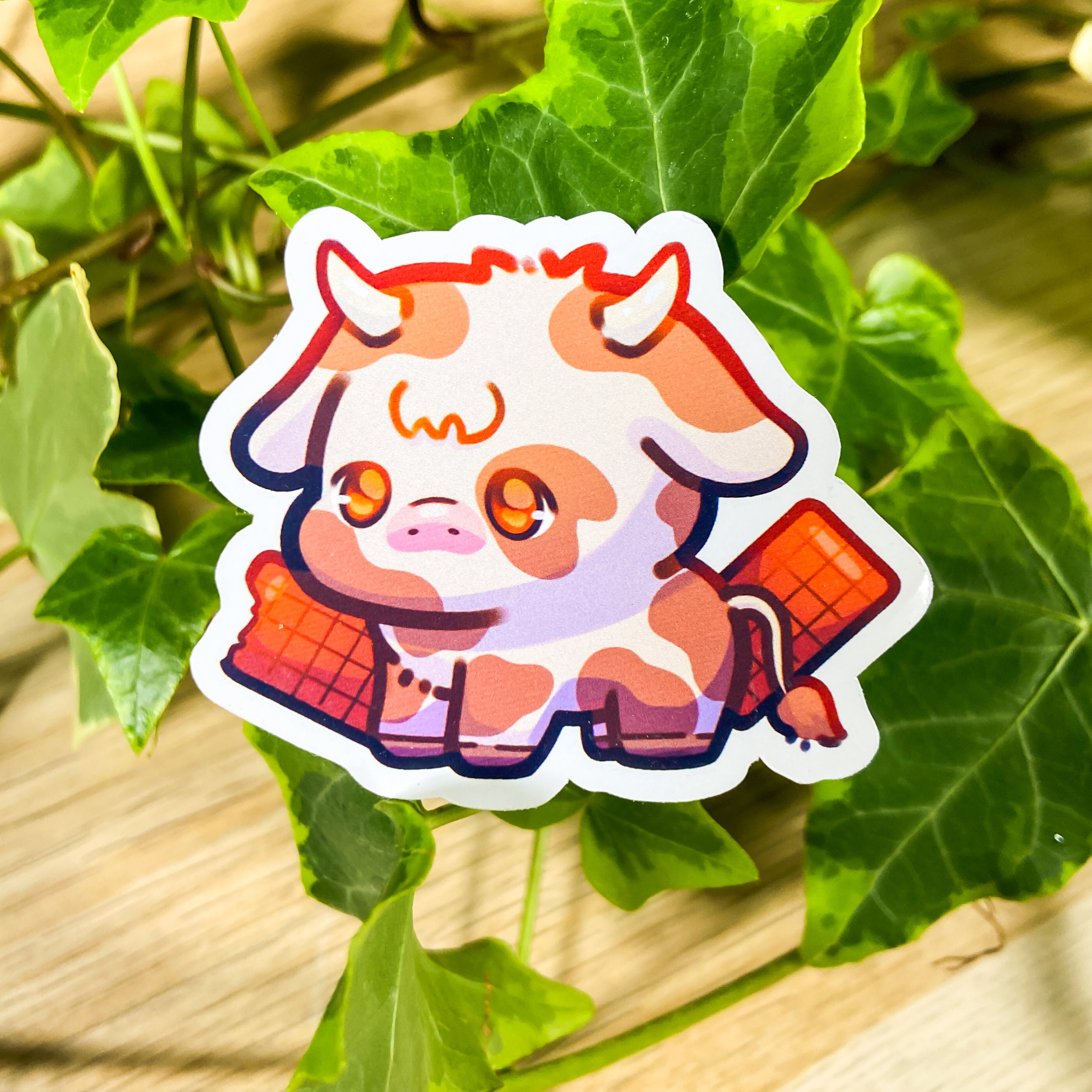 Kawaii Cows Glossy Sticker Pack, Cute Chonky Fruit Cows Stickers - Etsy