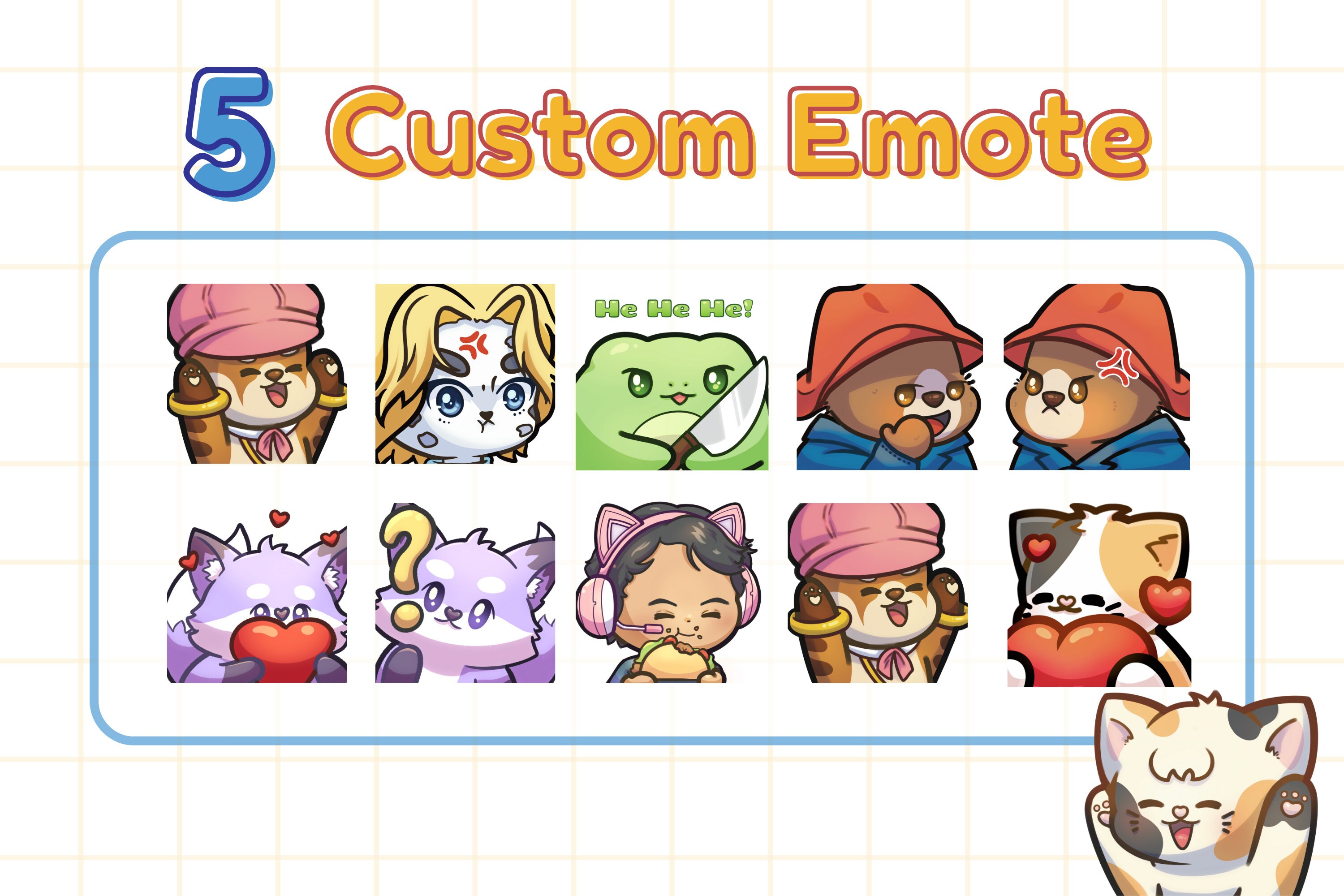 Custom Twitch Discord Youtube Emotes Personalized Twitch Emotes Cute ... Custom Twitch Discord Youtube Emotes Personalized Twitch Emotes Cute ...