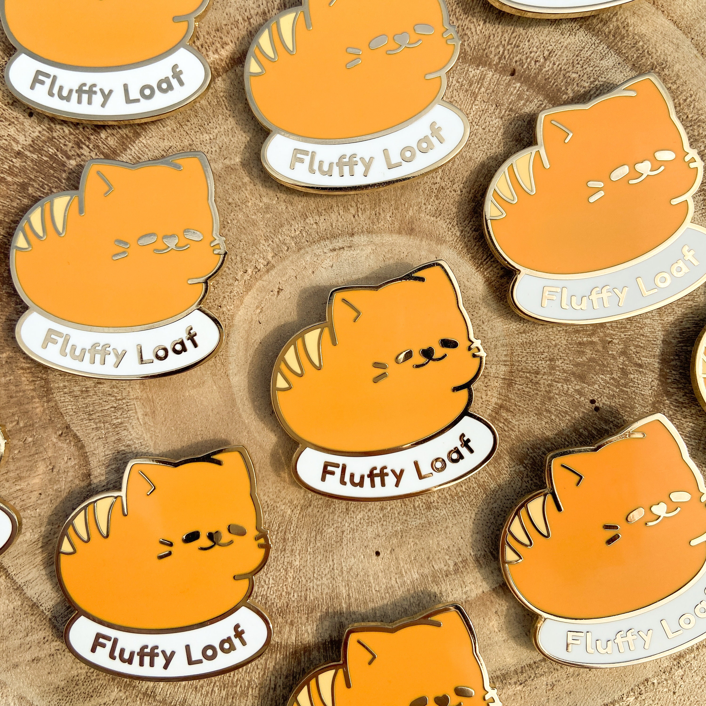 Fluffy Loaf Enamel Pin Cute Cat Pin - Etsy