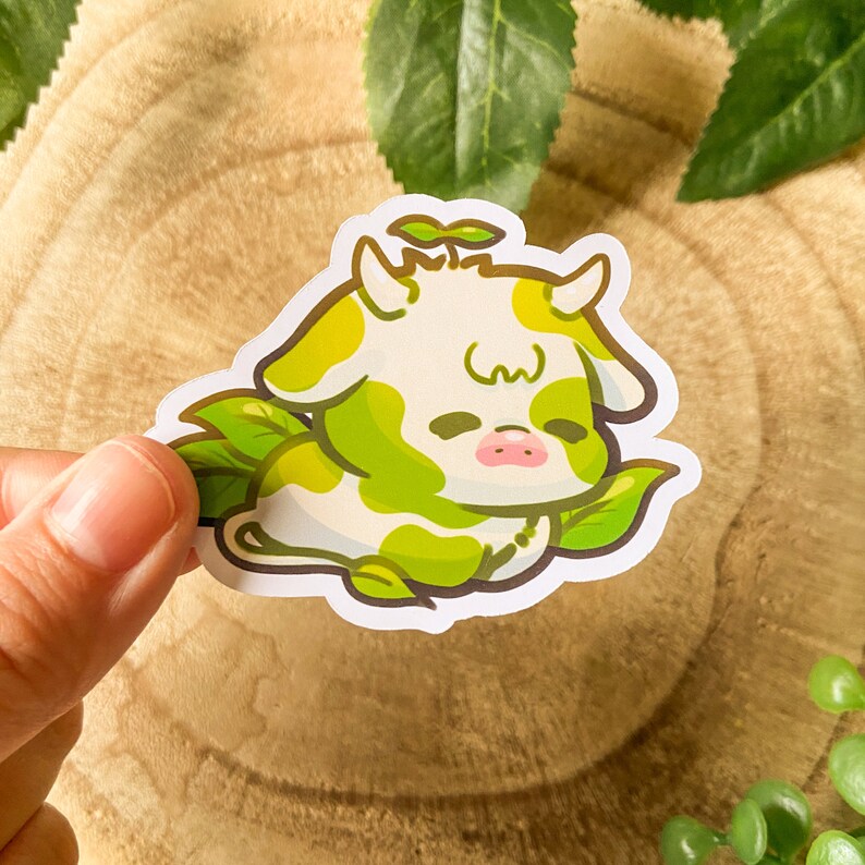 Kawaii Cows Glossy Sticker Pack, Cute Chonky Fruit Cows Stickers - Etsy