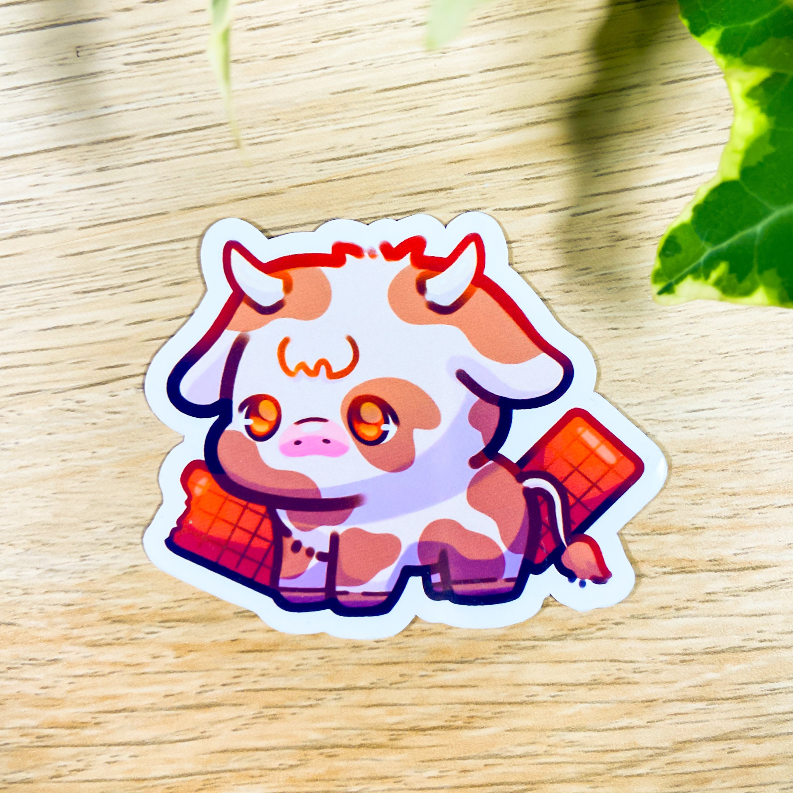 Kawaii Cows Glossy Sticker Pack, Cute Chonky Fruit Cows Stickers - Etsy