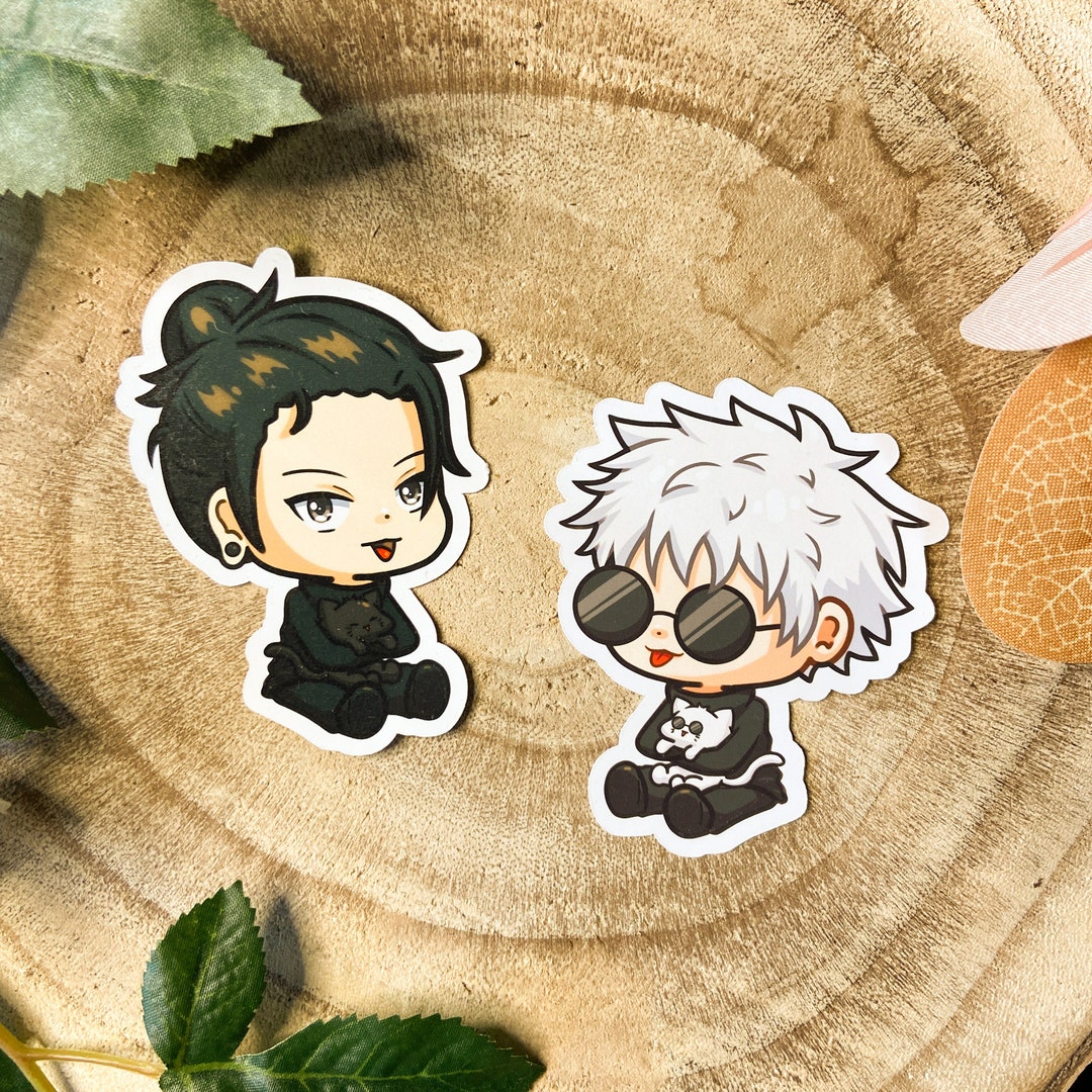 Satosugu Chibis Glossy Sticker - Etsy