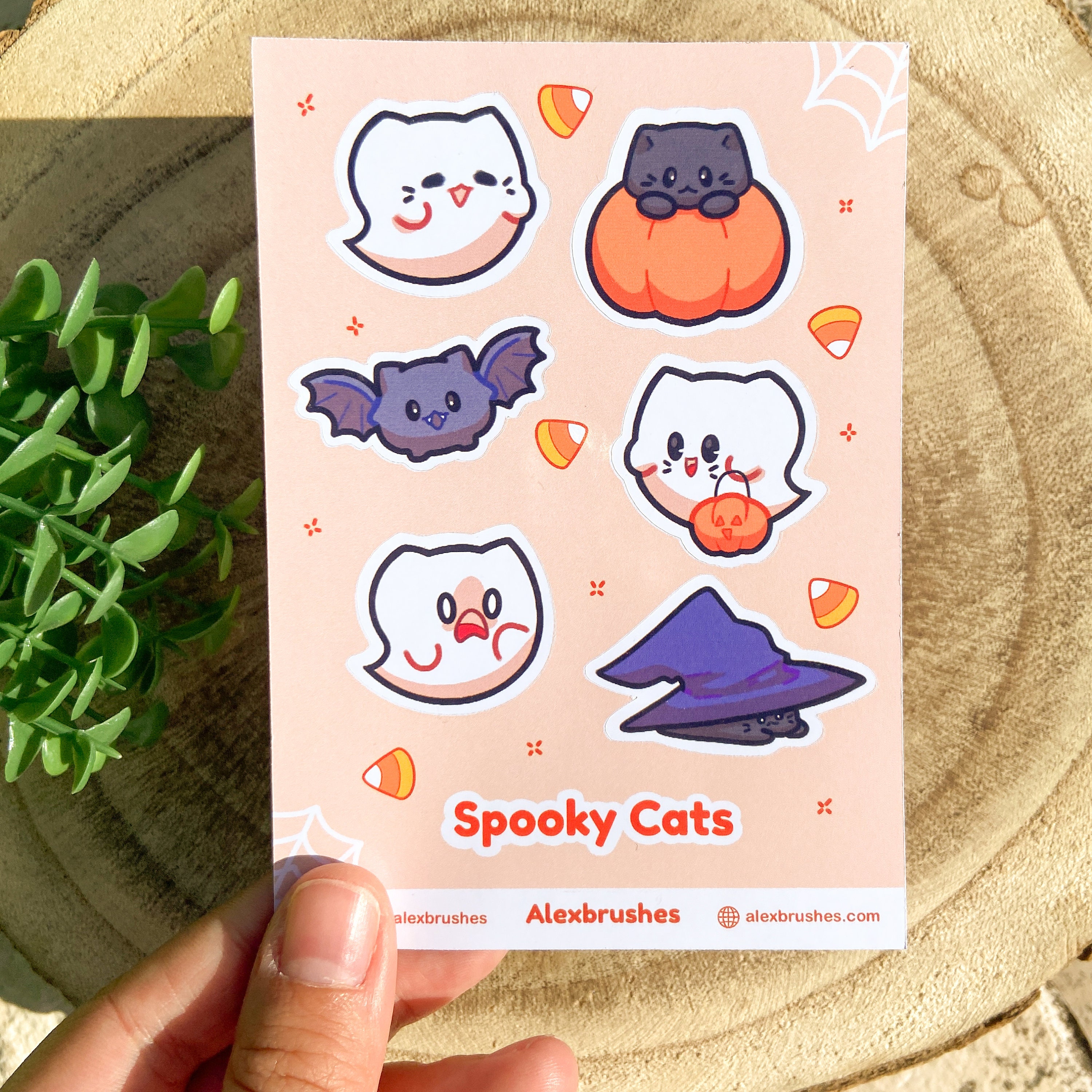 Spooky Cats Sticker Sheet Cute Sticker Sheet - Etsy