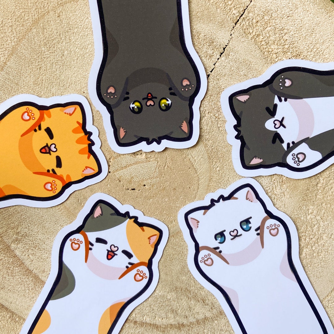 Long Cat Meme Sticker, Cute Cat Sticker, Kawaii Kitten Sticker - Etsy