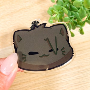 Cute Anime Catoru Gojo Jujutsu Cat Version Keychain - Etsy