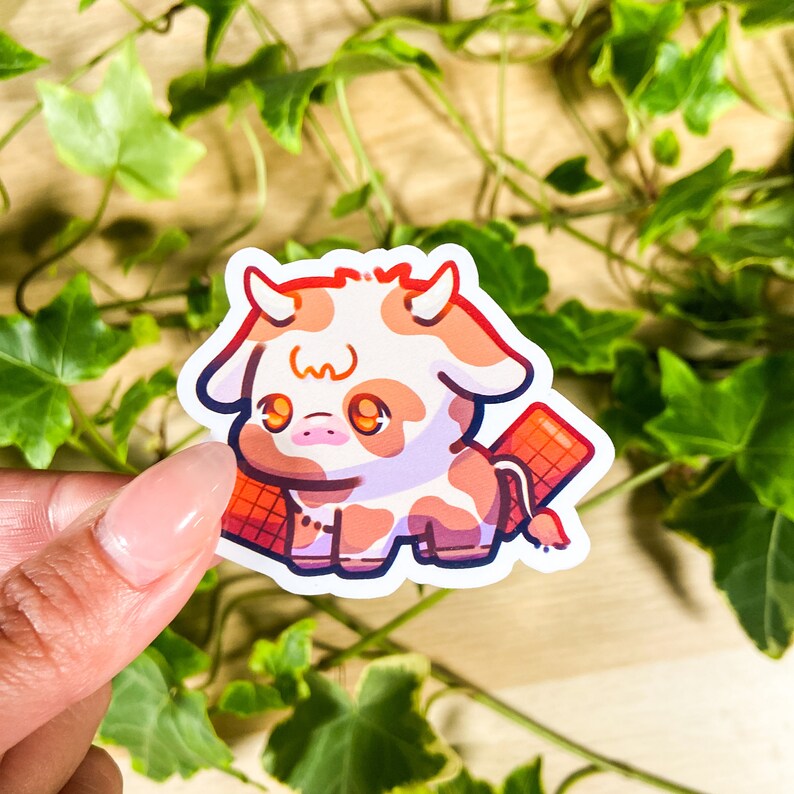 Kawaii Cows Glossy Sticker Pack, Cute Chonky Fruit Cows Stickers - Etsy
