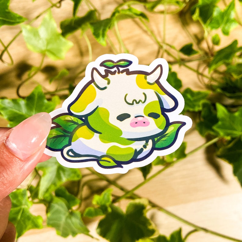 Kawaii Cows Glossy Sticker Pack, Cute Chonky Fruit Cows Stickers - Etsy
