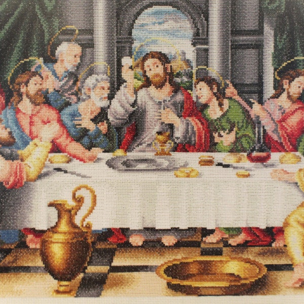 Last Supper Cross Stitch - Etsy