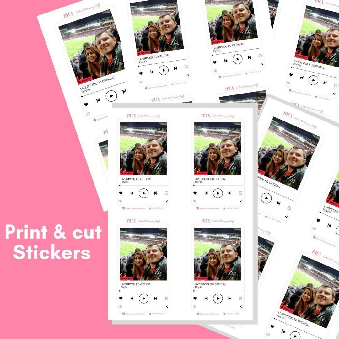 CUSTOM Spotify Code Stickers Best Friends Sticker Photo - Etsy