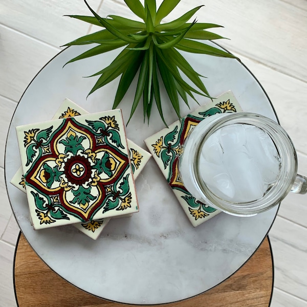 Tile Drink Coasters - Etsy
