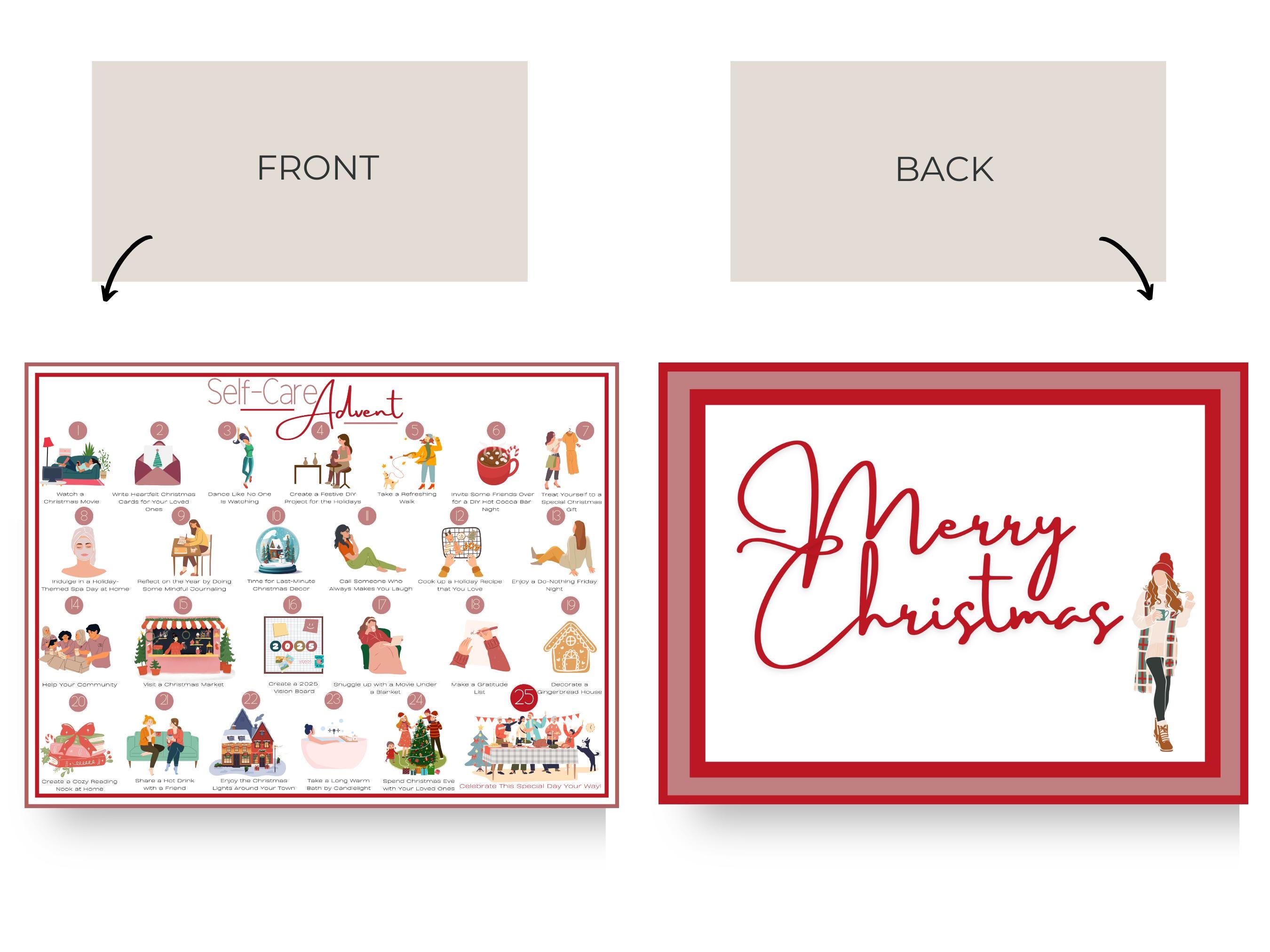 Self-care Advent Calendar 2024 - Printable Christmas Countdown Gift for ...