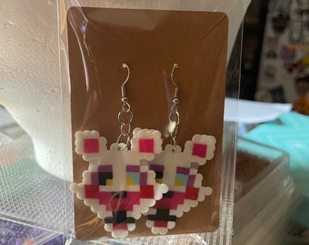Purple Saturn Perler Bead Earrings - Etsy