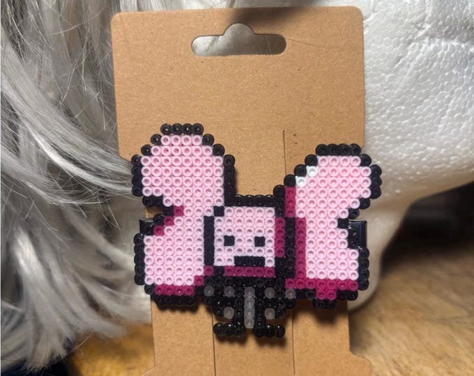 Perler Bead Bone Hairclip: Pixel Art Alligator Clip - Etsy Canada