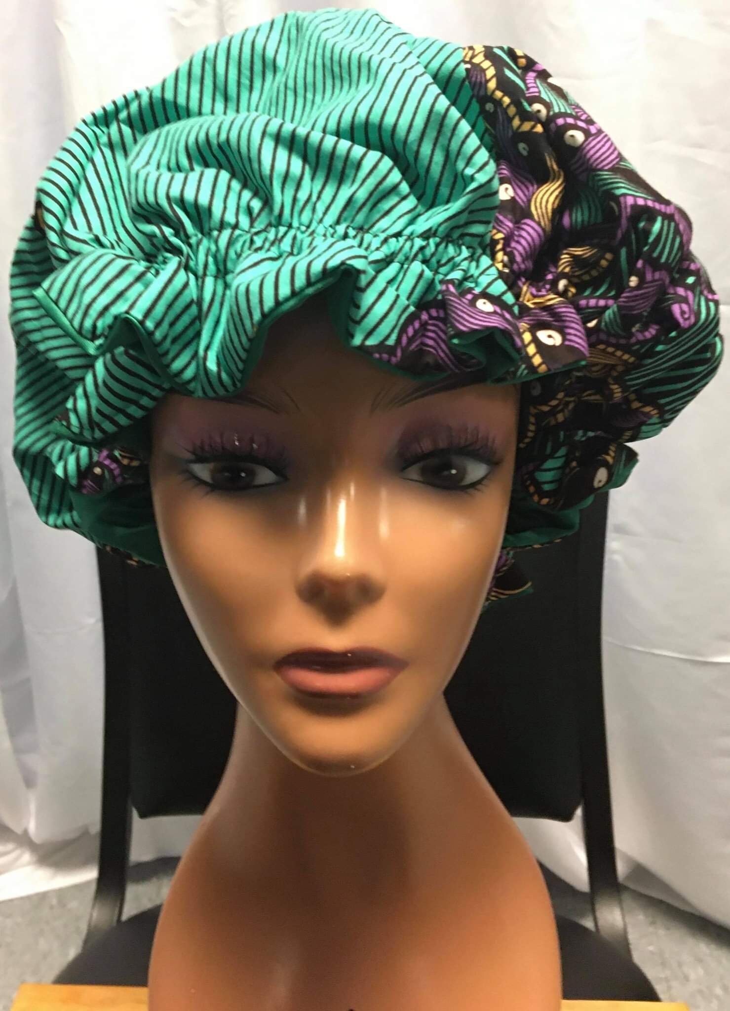 African Clothing, African Print Head Bonnet - Etsy