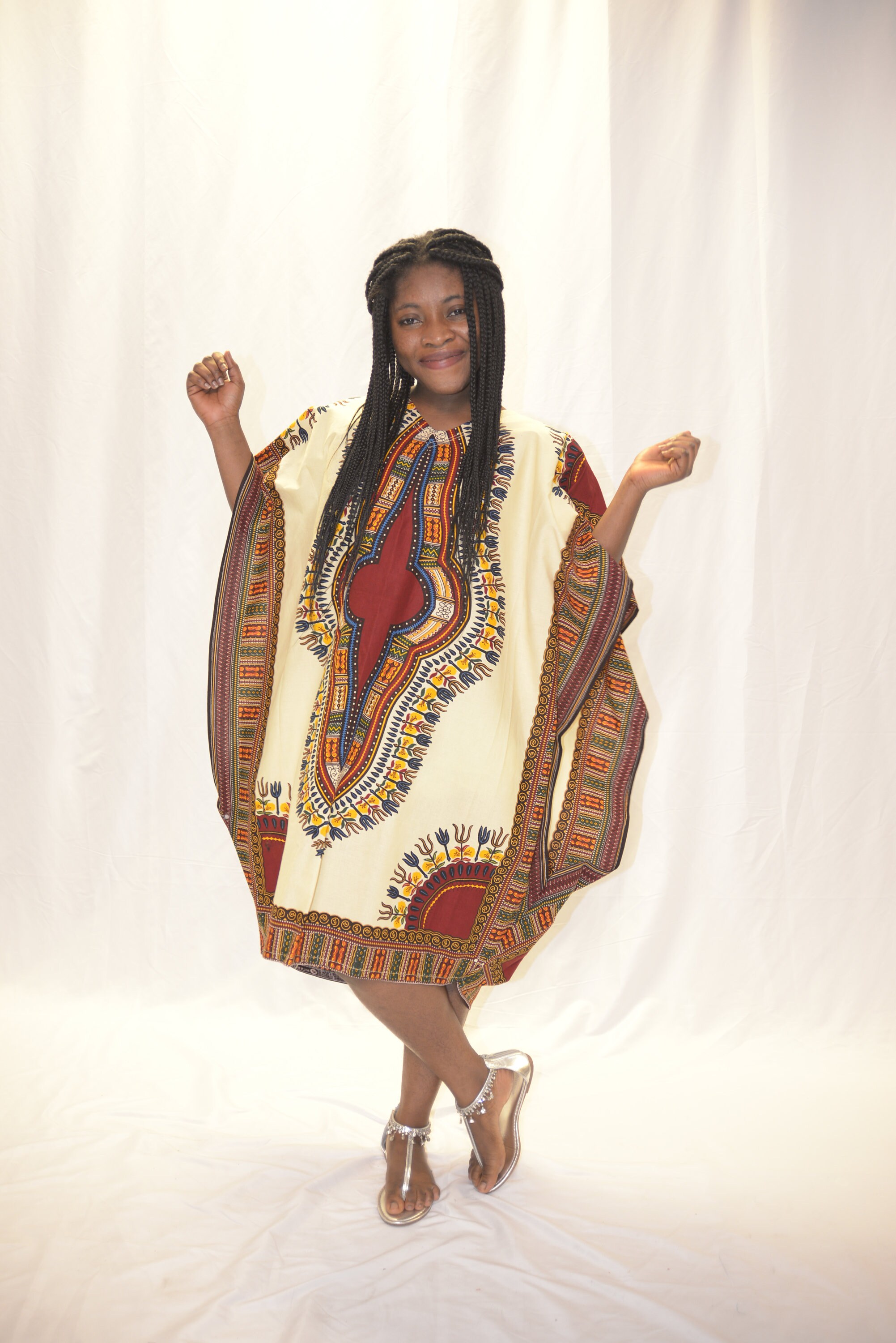 African Clothing Angelina Print Poncho - Etsy UK