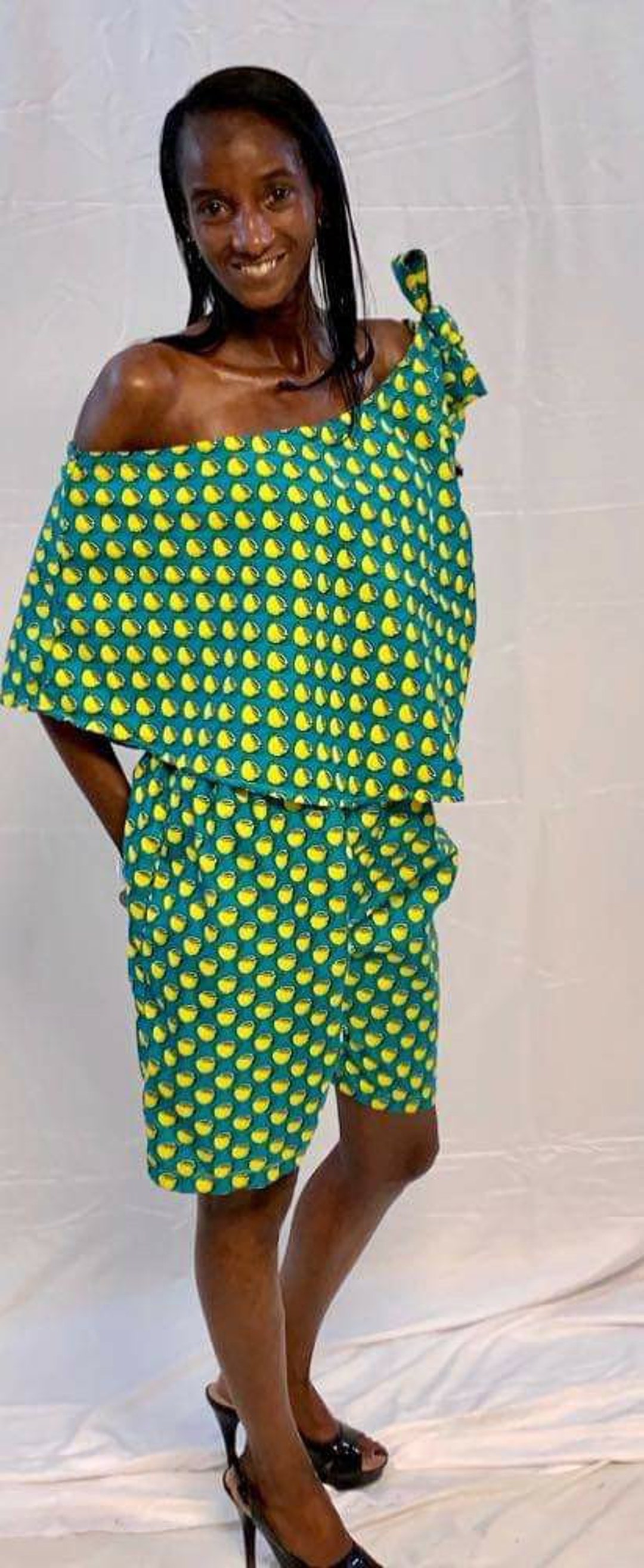 African Clothing, African Print Short Set - Etsy