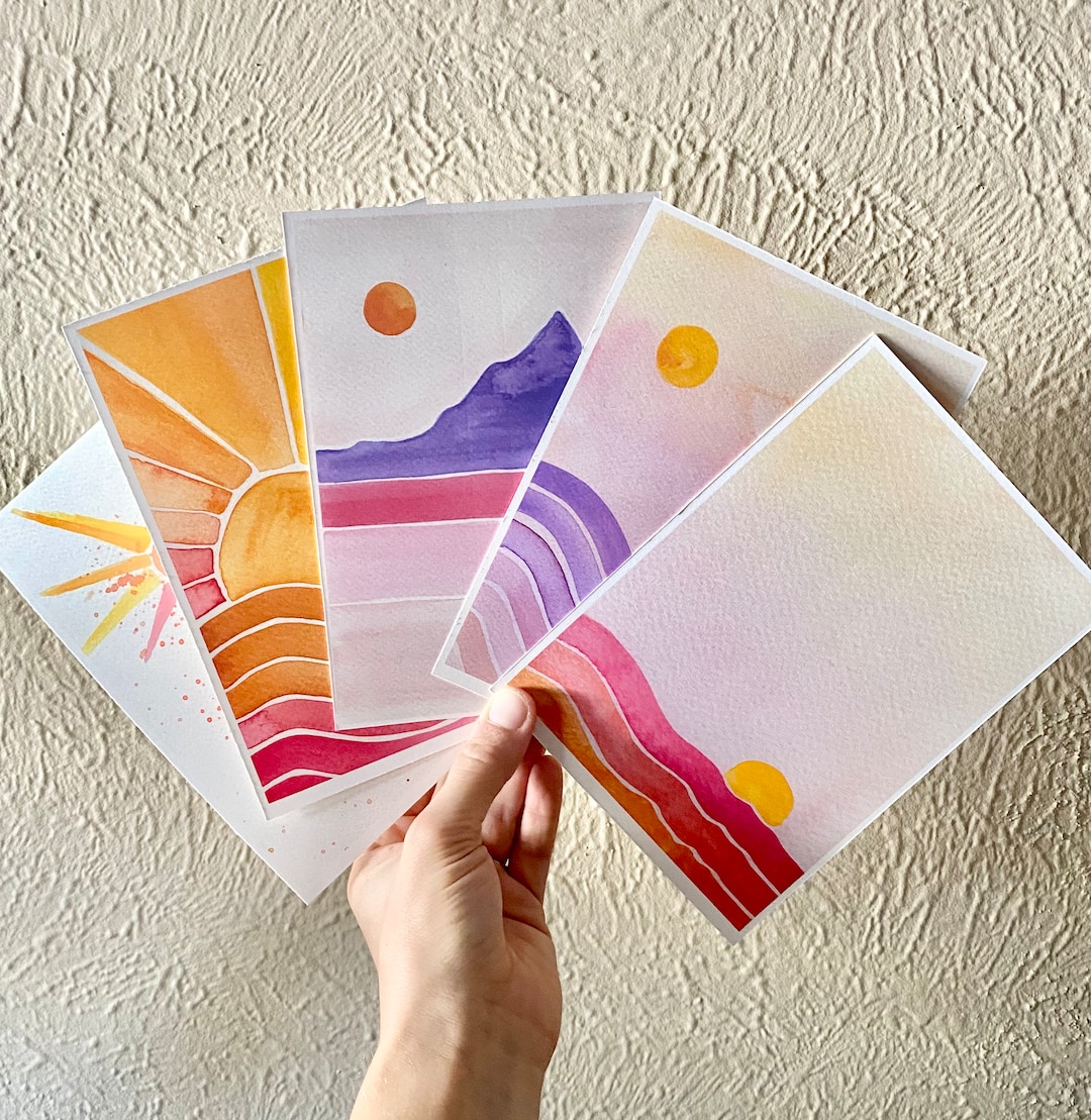 No.6 | Warm Sunshine | Postcards or Cards & Envelopes 5x7 | Assorted ...