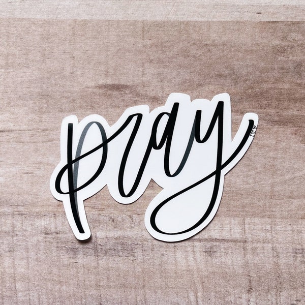 Pray Sticker - Etsy