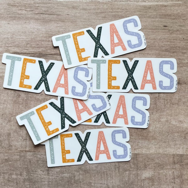 Texas Sticker - Etsy