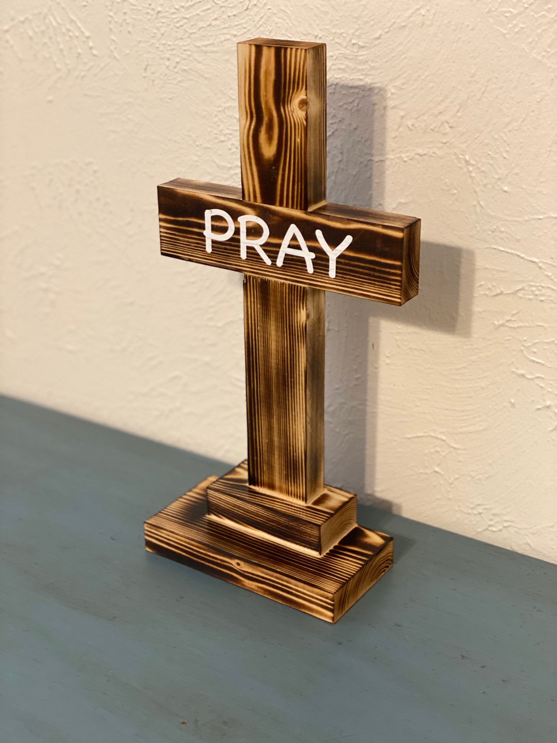 Wood Cross FORGIVEN Cross BLESSED Cross PRAY Cross - Etsy