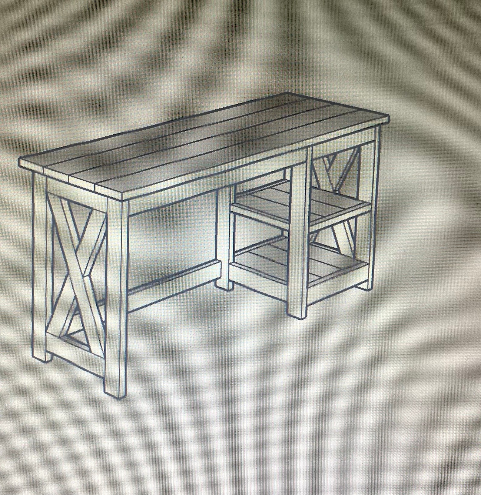 Farmhouse Desk Plans(with Pictures) - Etsy