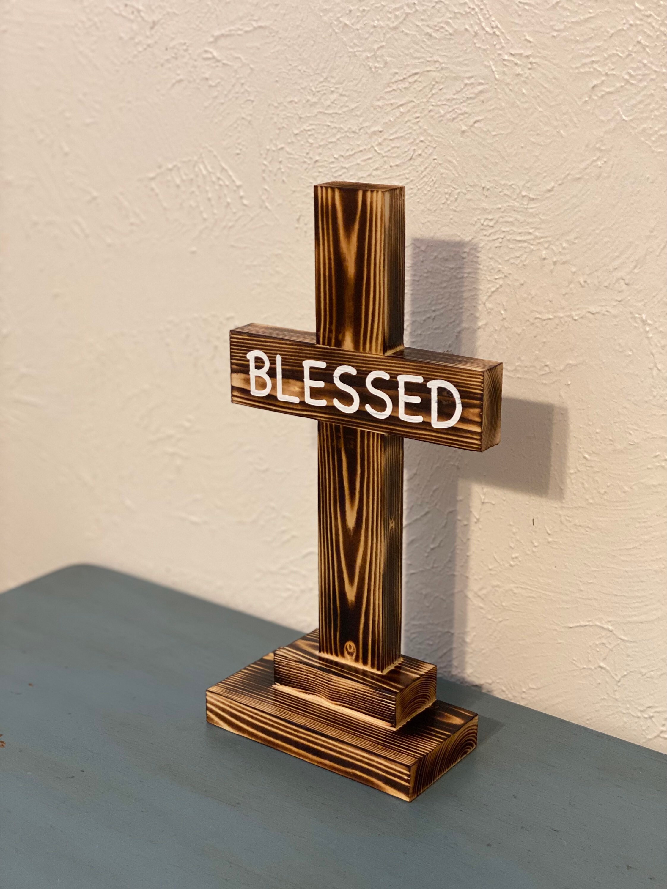 Wood Cross FORGIVEN Cross BLESSED Cross PRAY Cross - Etsy