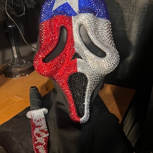 Bedazzled Ghostface Mask Customize - Etsy