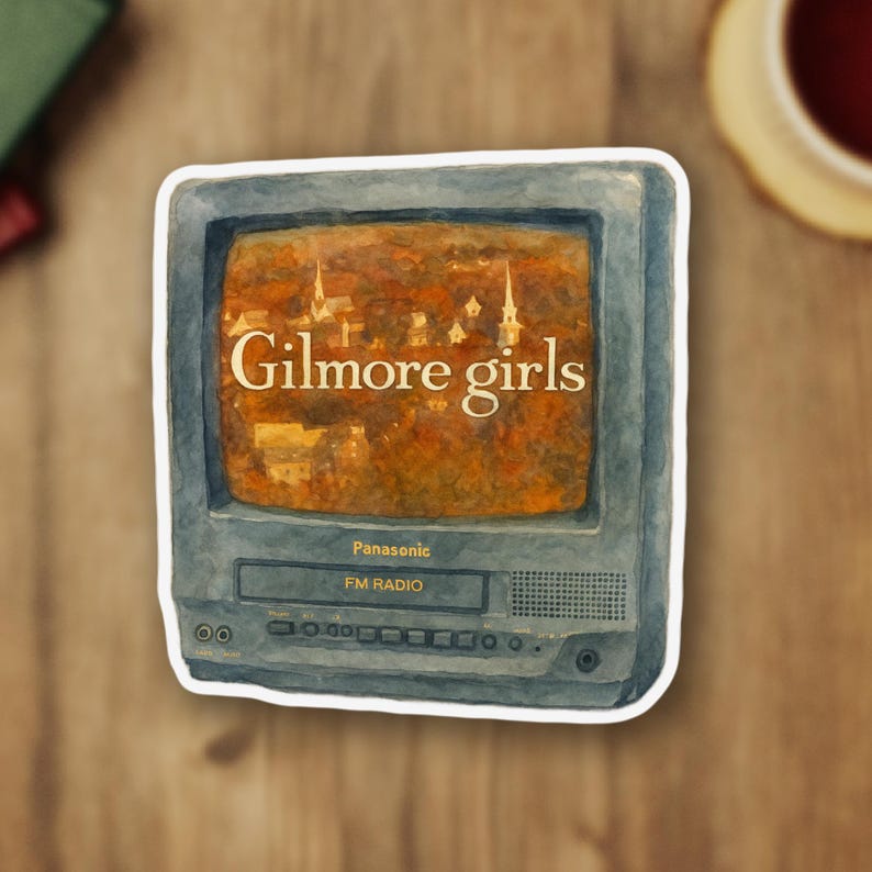 Gilmore Girls Sticker - Watercolor, Laptop Sticker, Water Bottle ...