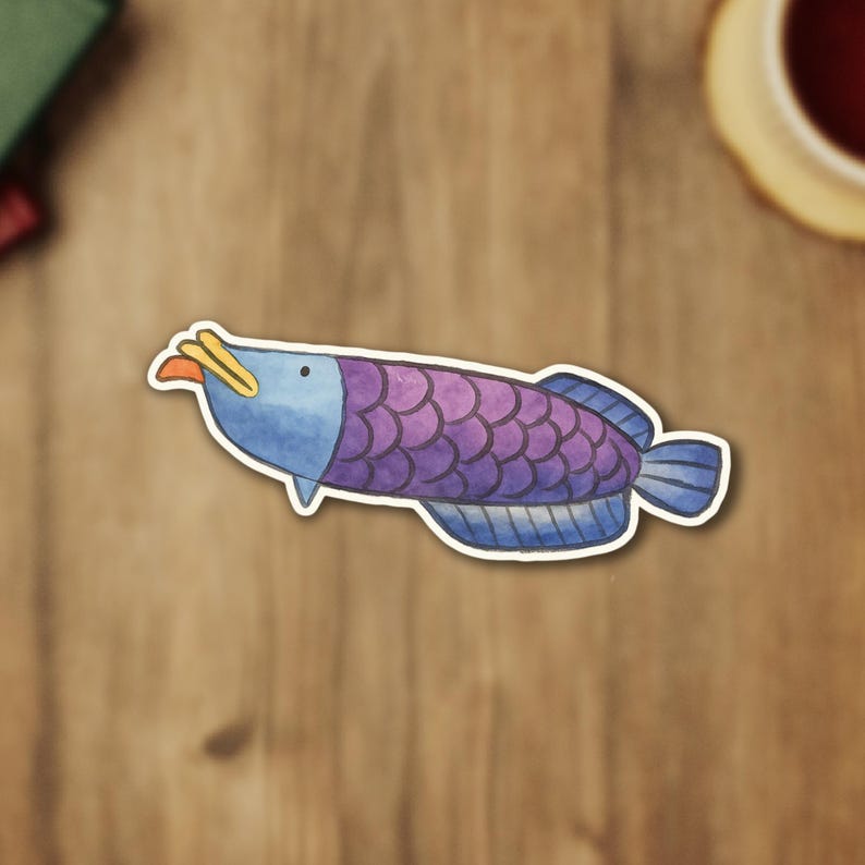 Wii Play Fish Stickers - Painted, Laptop Sticker, Water Bottle Sticker ...