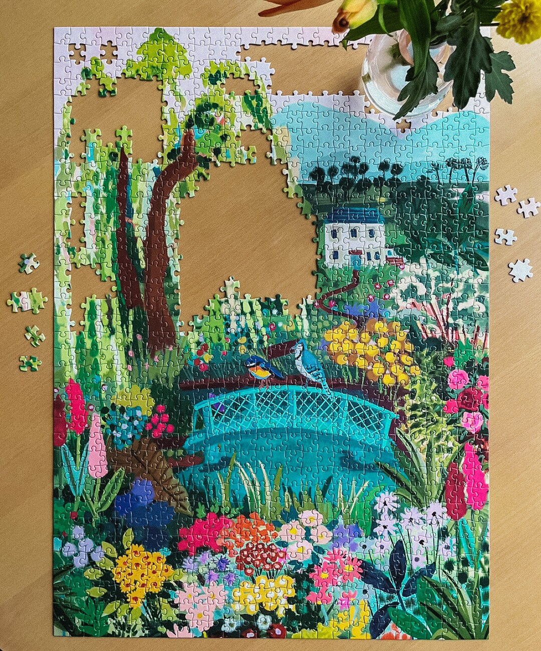 Garden Floral Jigsaw Puzzle 1000 Pc - Etsy