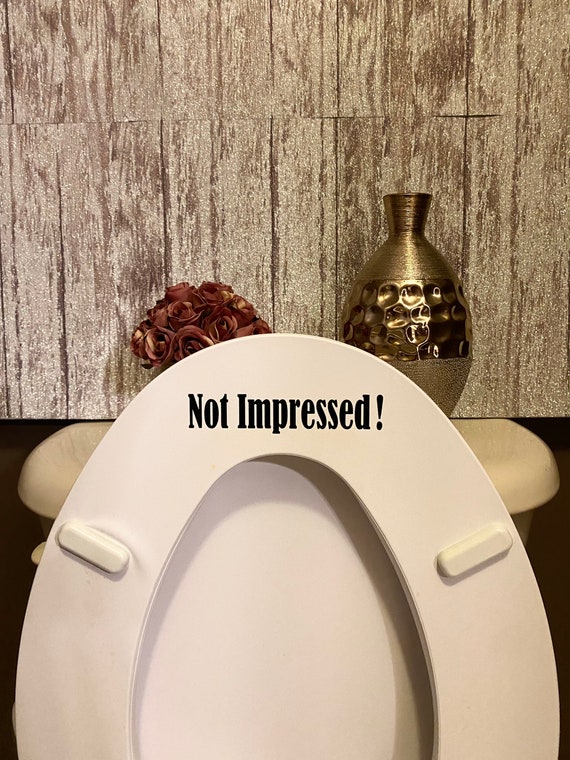 Funny Sticker Vinyl Decal Cock Not Impressed Opposite of: Whoa Nice ...