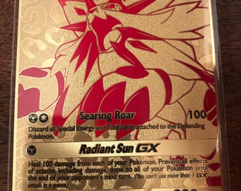 Gold Solgaleo Gx - Etsy