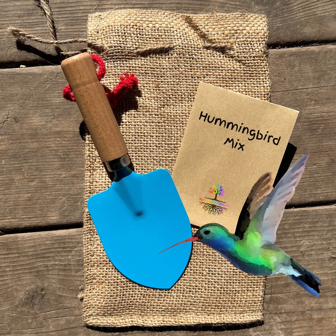 Hummingbird Gardening Shovel Seed Kits for Kids, Garden Set for Kids ...