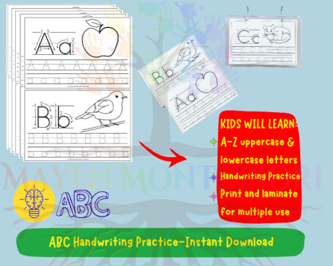 Upper & Lowercase Alphabet Printable Worksheets | Preschool ...